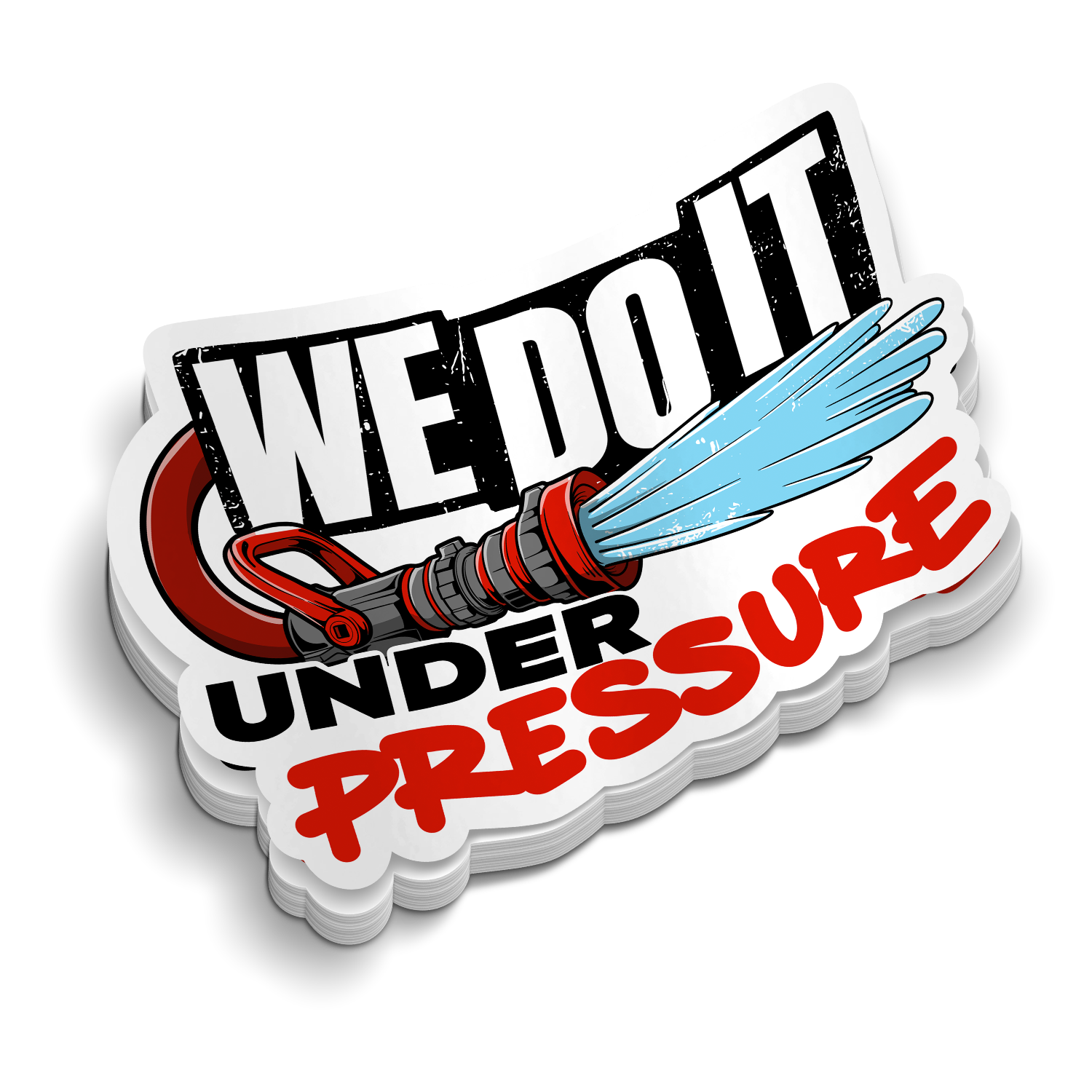 Under Pressure | Firefighter Tumbler Locker Stickers