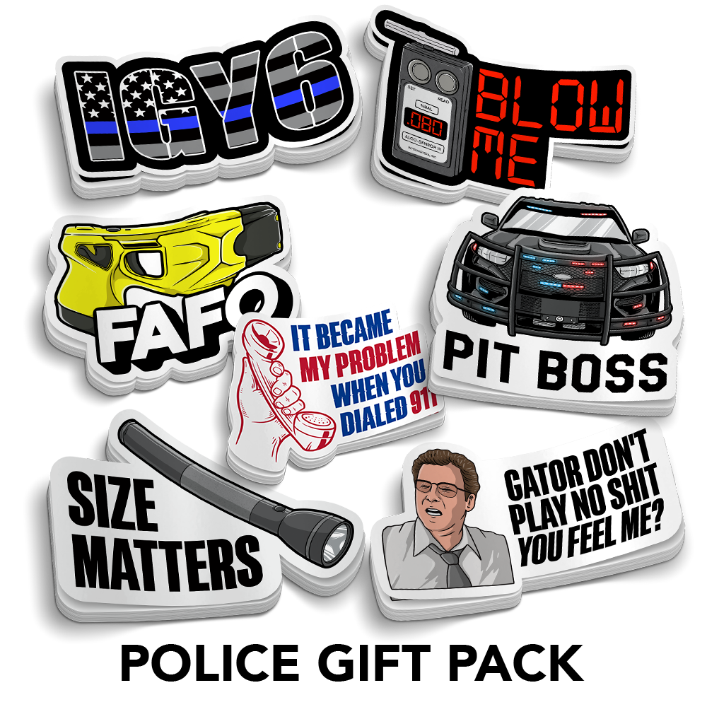 Police Stickers | Funny Law Enforcement Humor | Perfect for Tumblers
