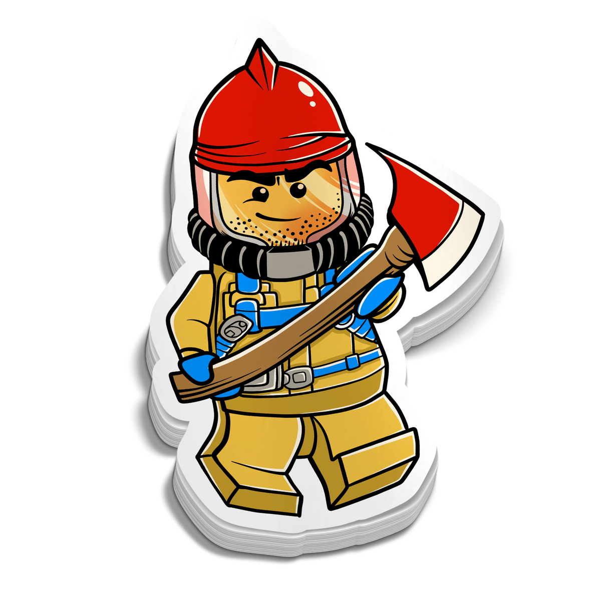 Mini Firefighter Sticker