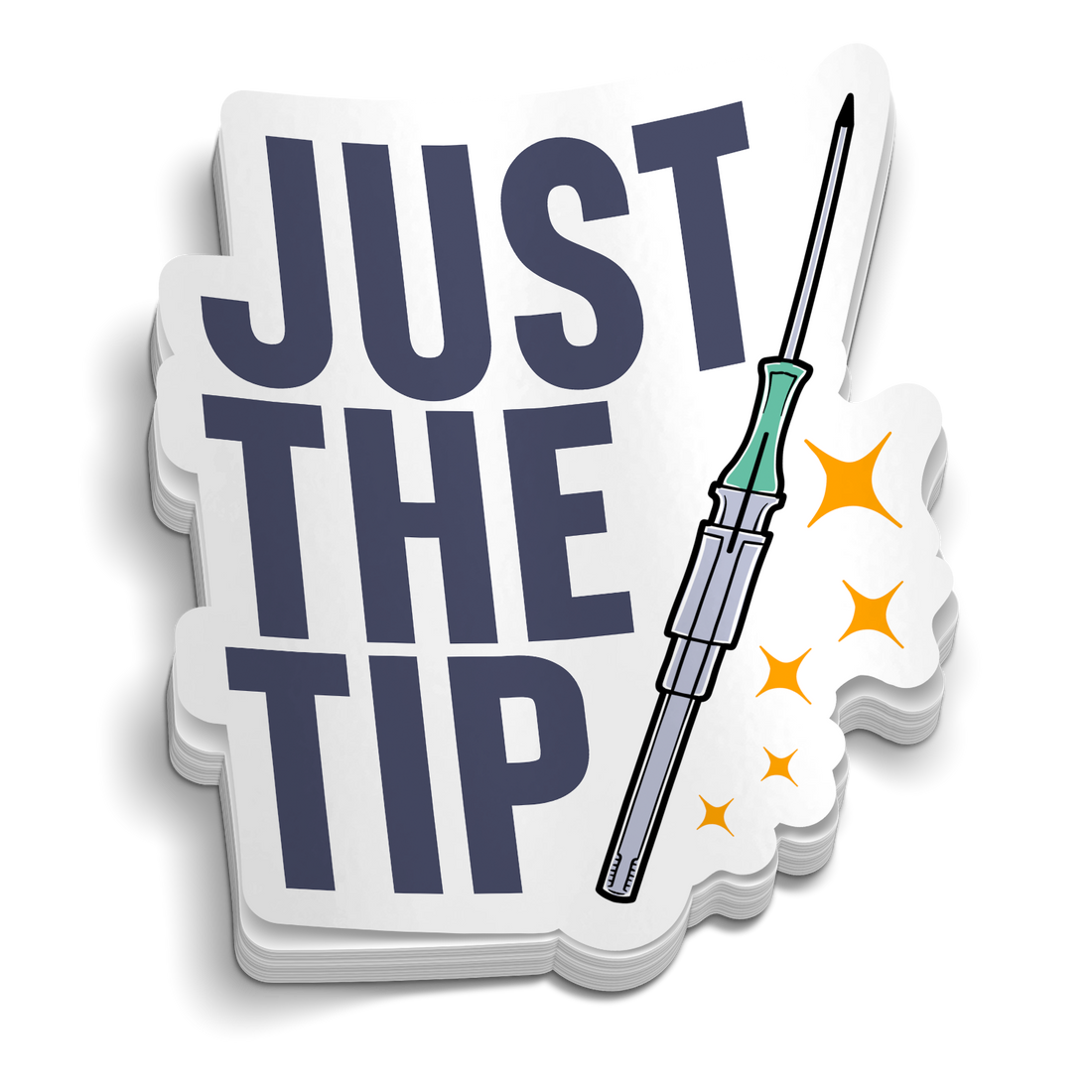 Needle Just The Tip Sticker