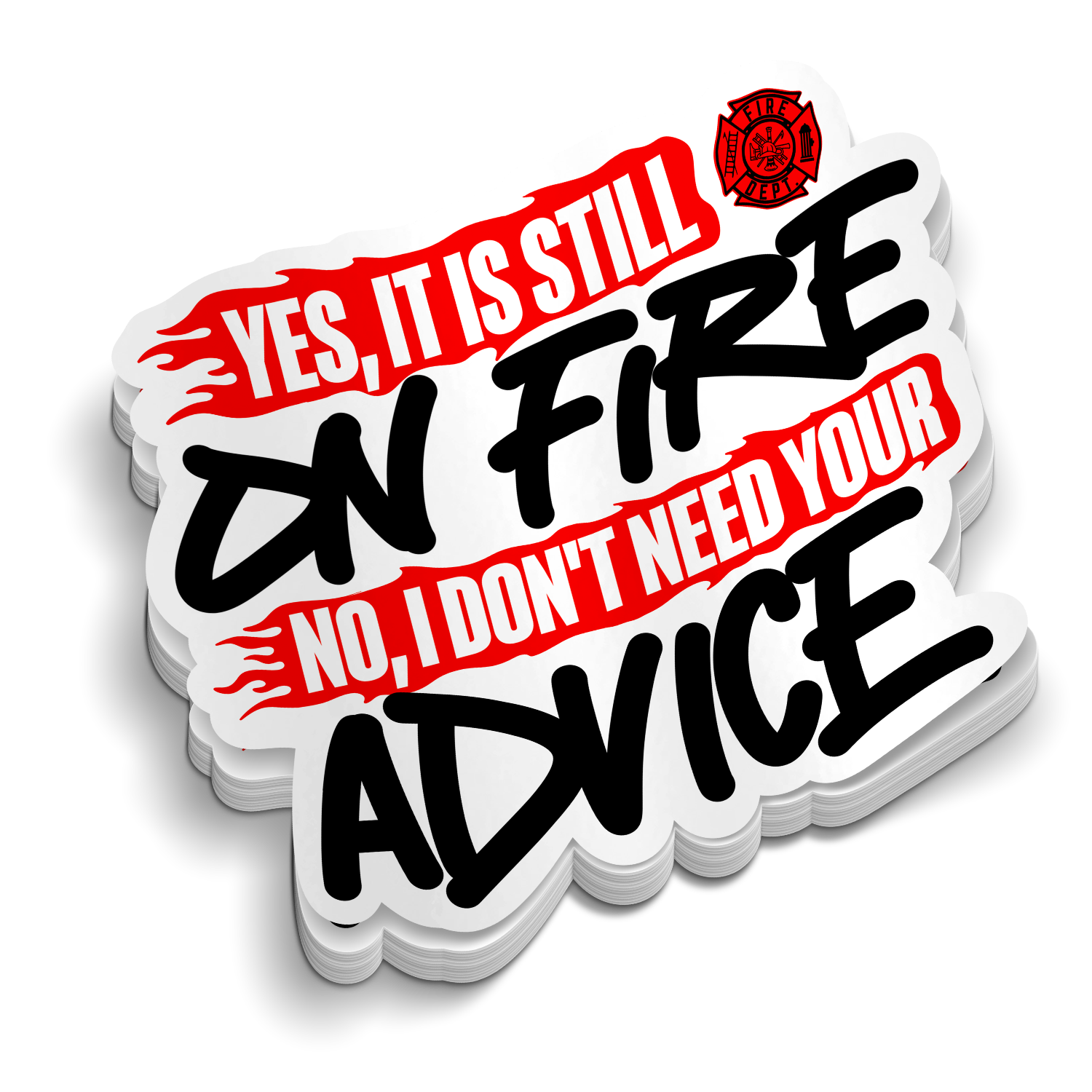 Sticker Fire | Funny Fire Medical & Police Stickers