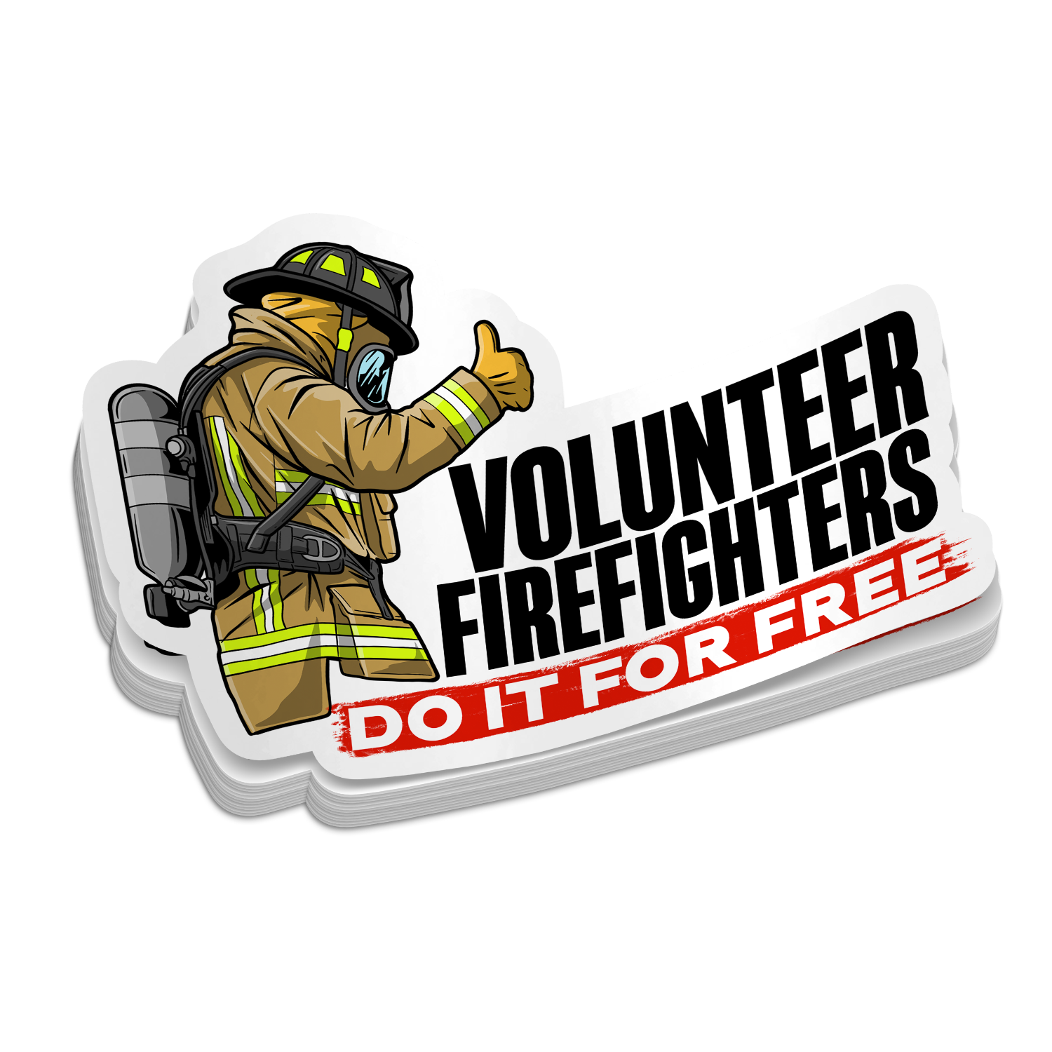 Volunteer Firefighters - Firefighter Stickers