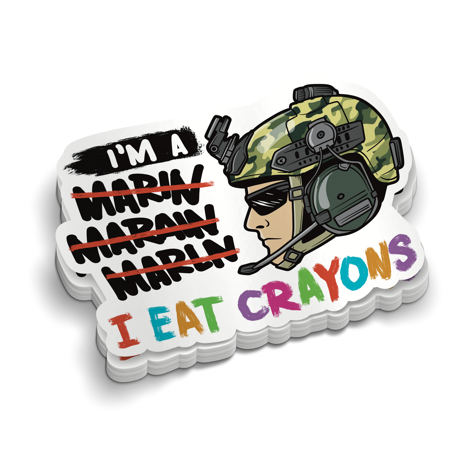Military Stickers | Hilarious Dark Military Humor | Perfect for ...